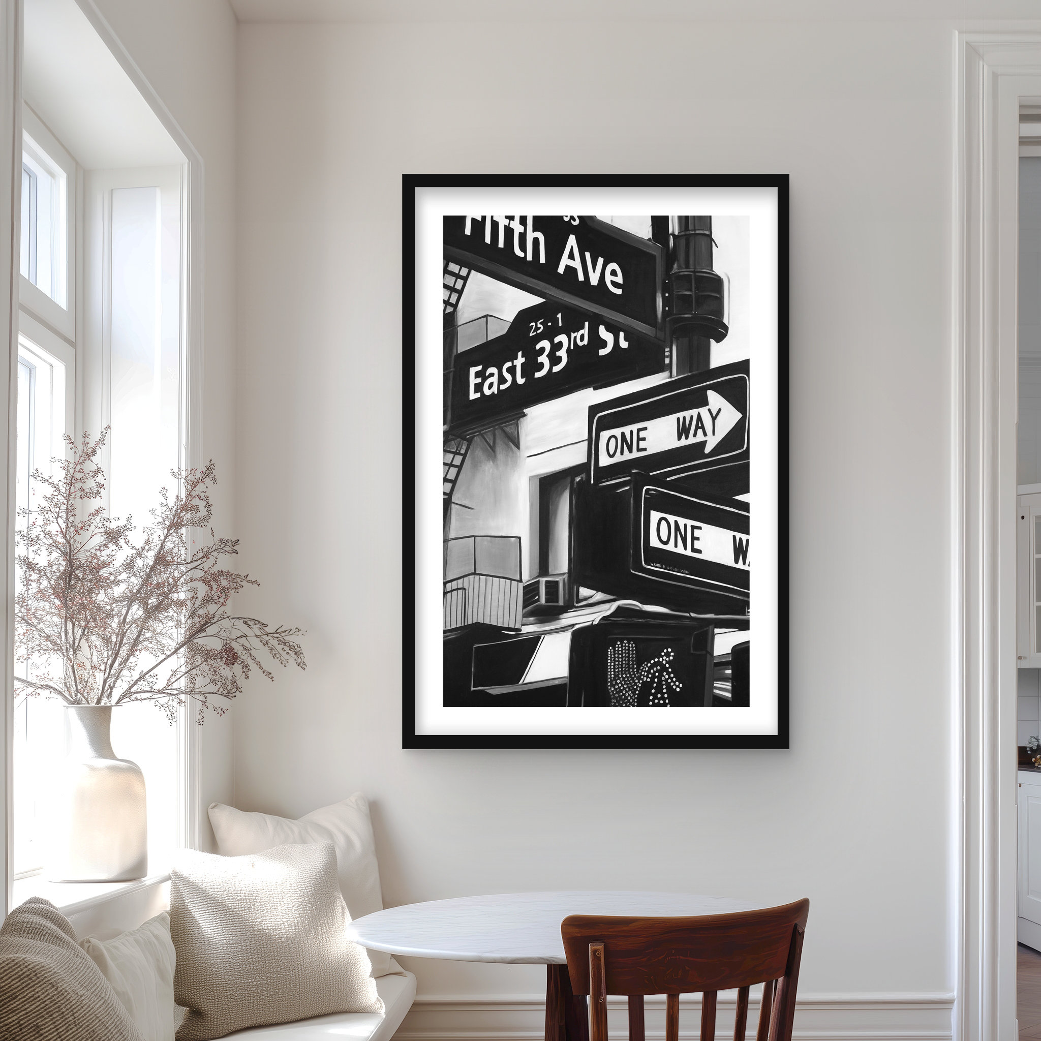 Lark Manor™ New York City Signs Framed Print | Building Office Decor ...