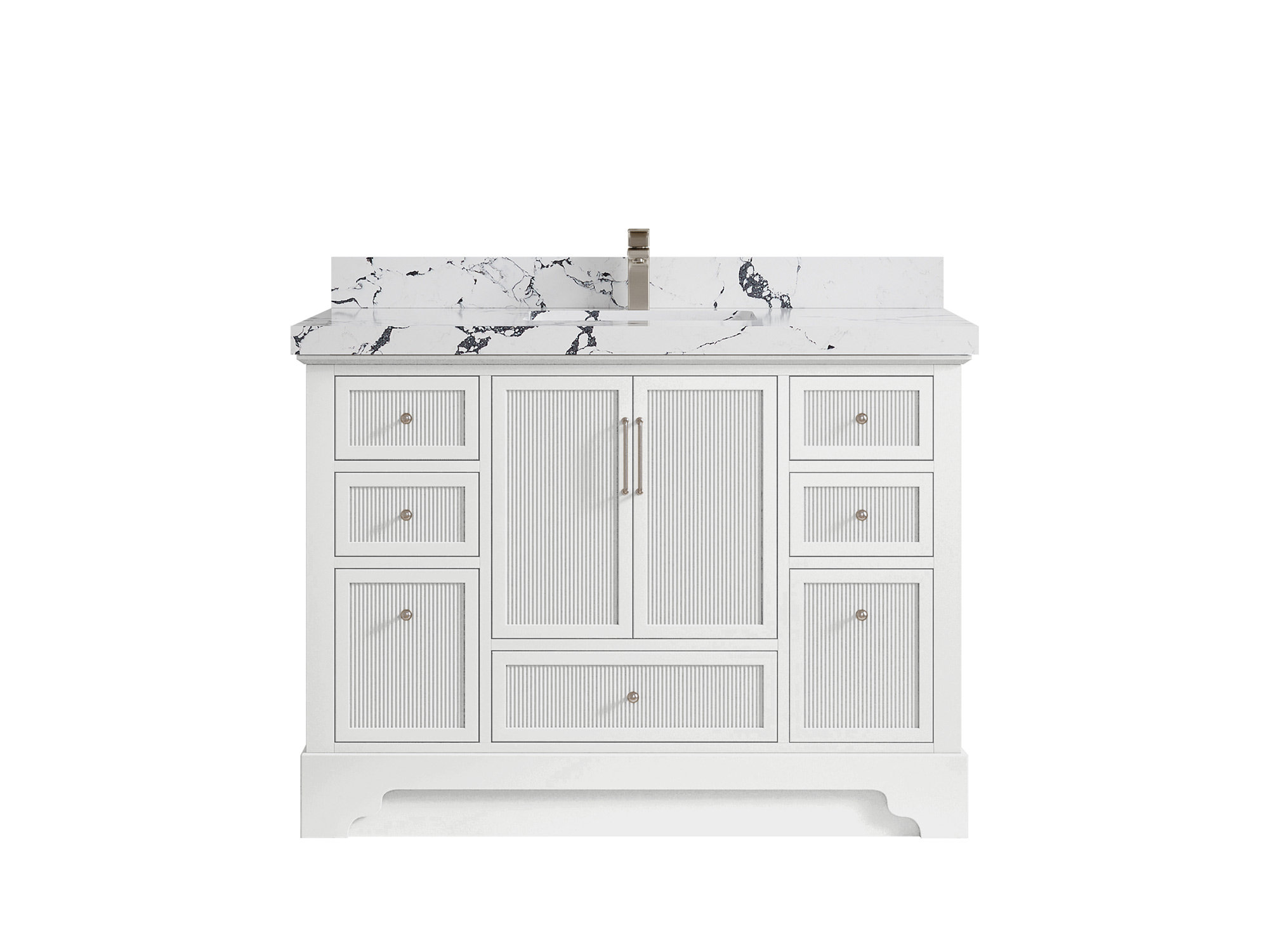 Willow Collections 48 In. W X 22 In. D Alys Single Sink Bathroom Vanity ...