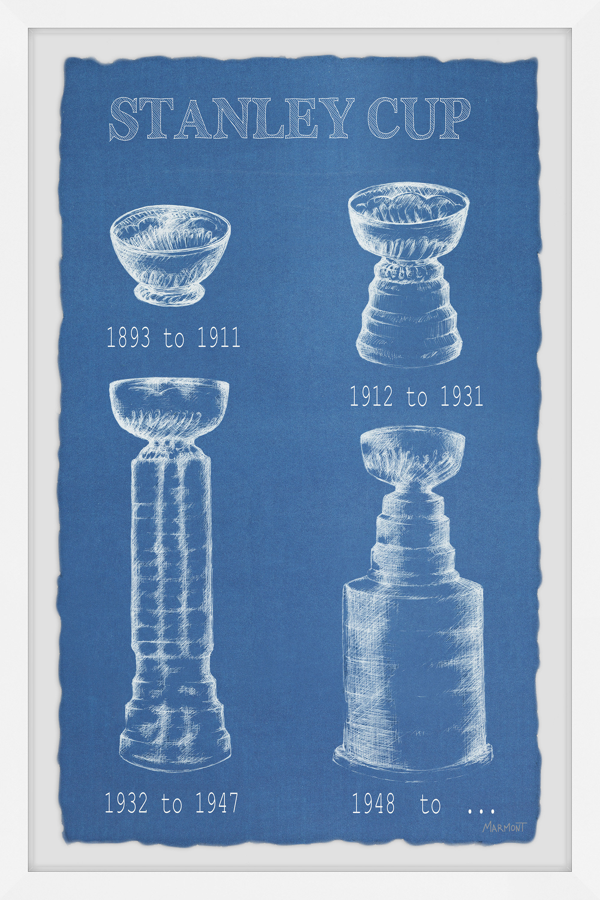 Harriet Bee Lulie Stanley Cup Trophies Framed Print | Wayfair