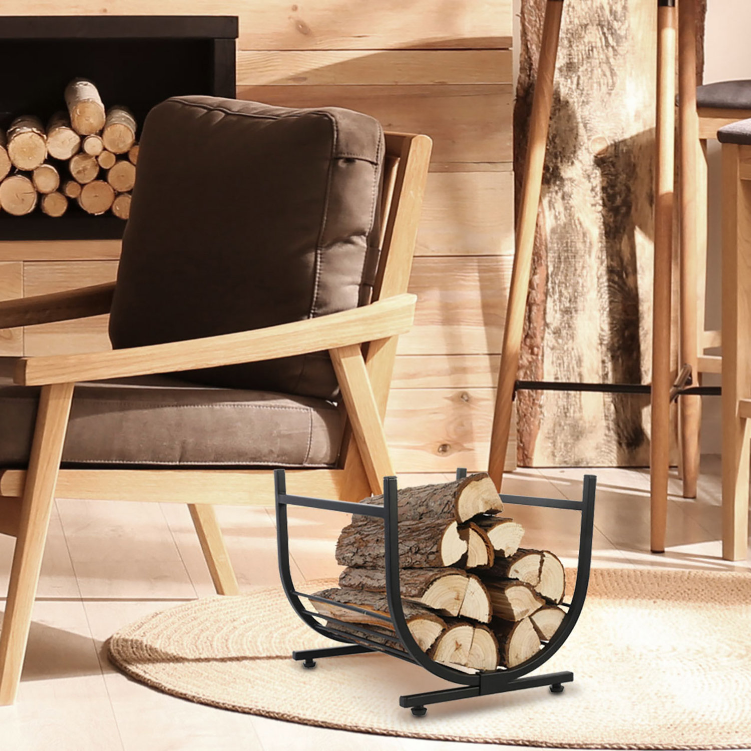 Trent Austin Design Ridlon 11"W Metal Log Rack & Reviews - Wayfair Canada