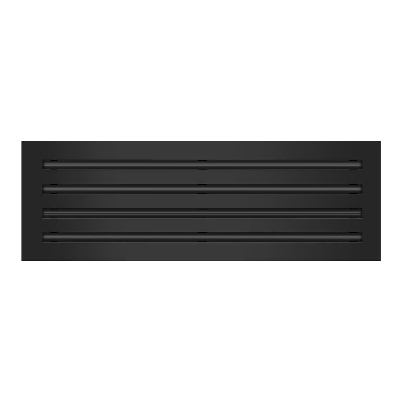 Texas Buildmart BUILDMART - 24x8 Black Modern AC Vent Cover - Standard ...