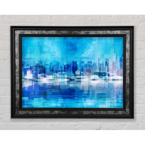 Bright Star Electric Blue City - Single Picture Frame Print | Wayfair.co.uk