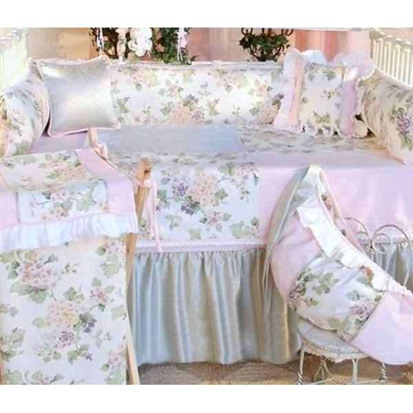 Brandee Danielle Flower Medley 4 Piece Crib Bedding Set & Reviews | Wayfair
