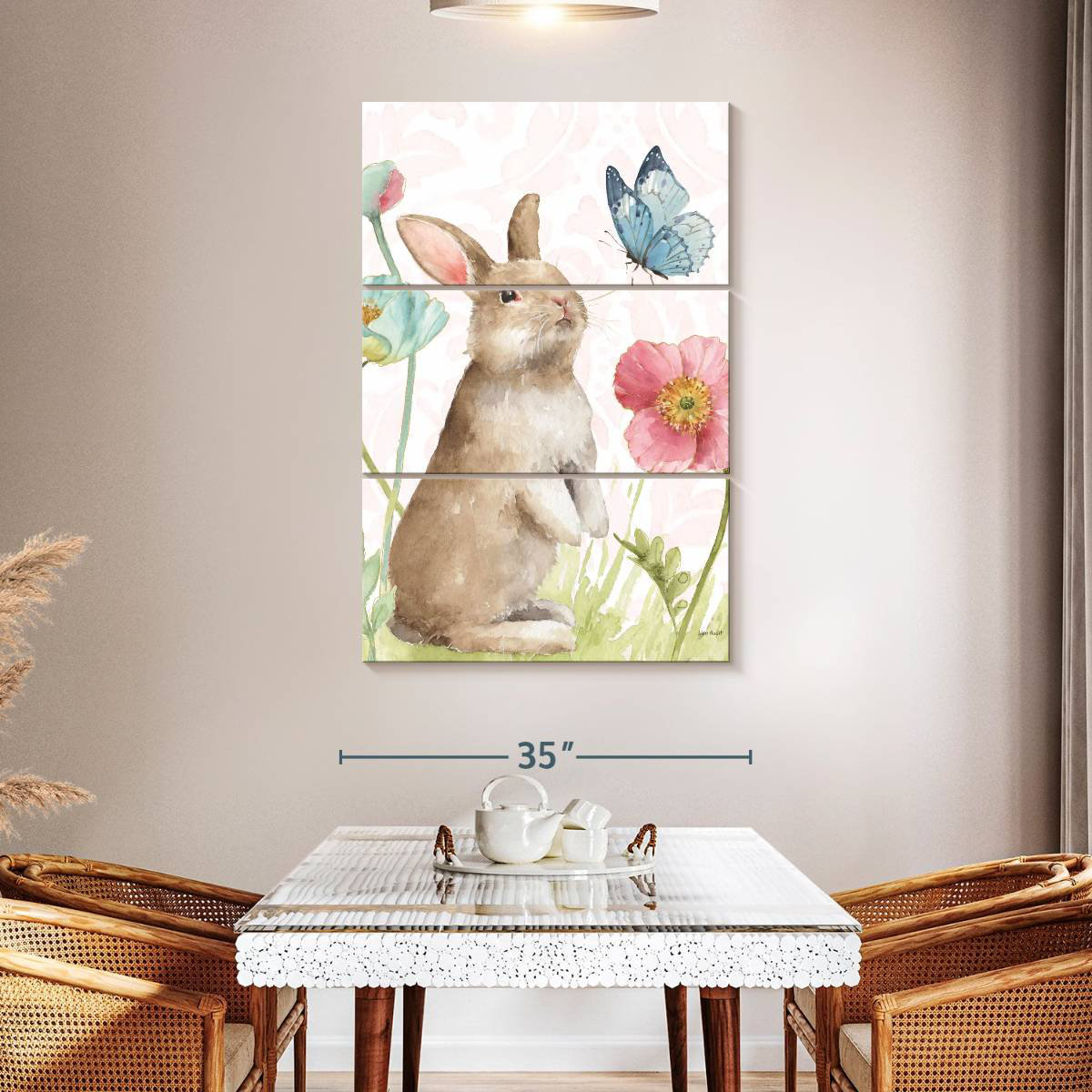 Ebern Designs Brampt Spring Softies Bunnies Pink | Wayfair
