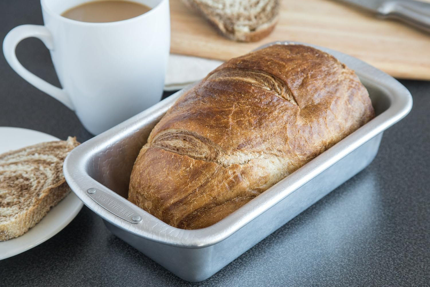 Belleze Doughmakers Loaf Pan Commercial Grade Aluminum 8.5" X 4.5 ...