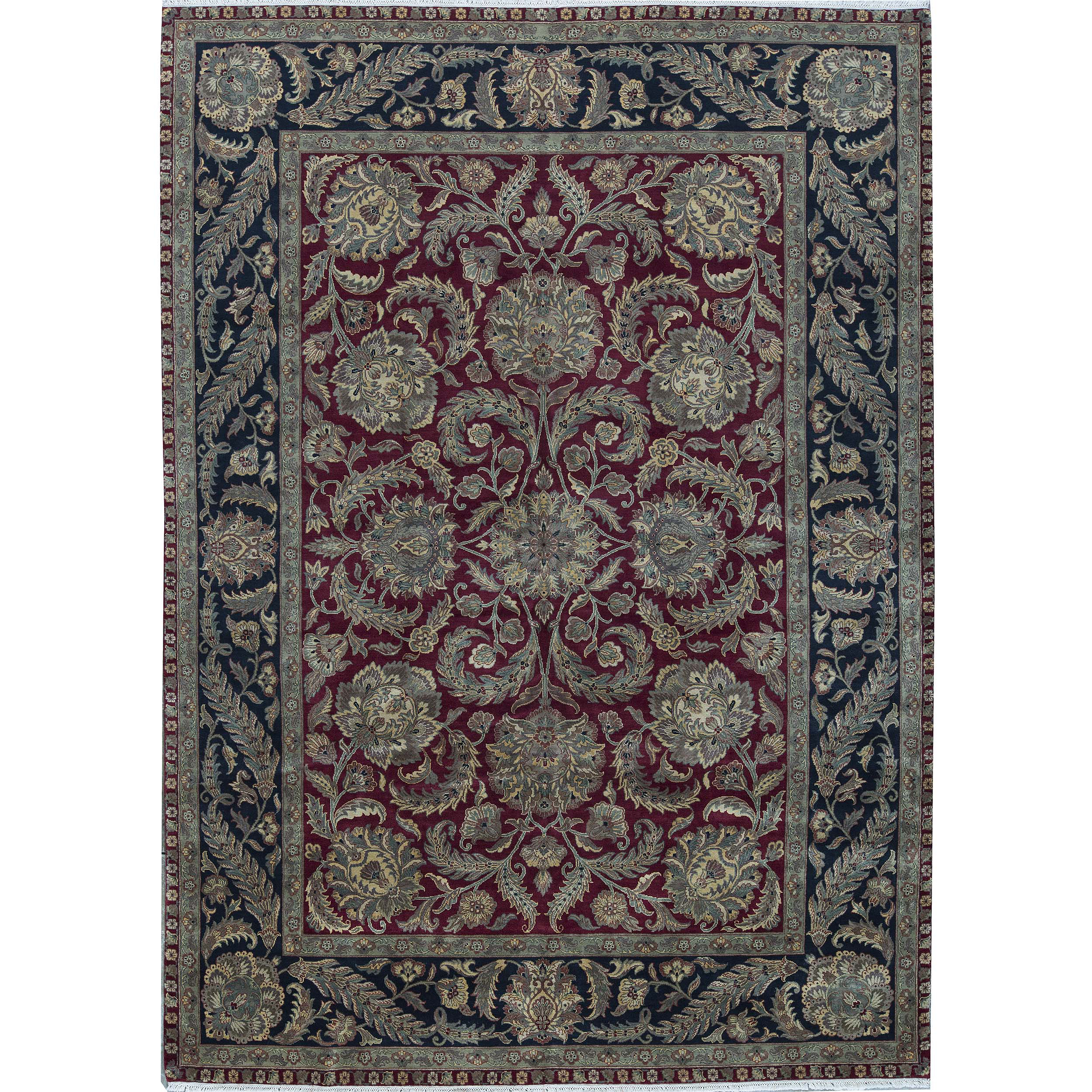 Bokara Rug Co., Inc. Trinity Hand-Knotted High-Quality Red and Black ...