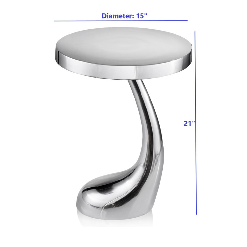 Orren Ellis Tangires Recodo Curve Foot Table & Reviews | Wayfair