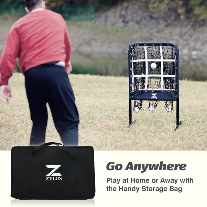 CO-Z Baseball Pitching Net with Strike Zone - 9 Hole Pitching Target ...