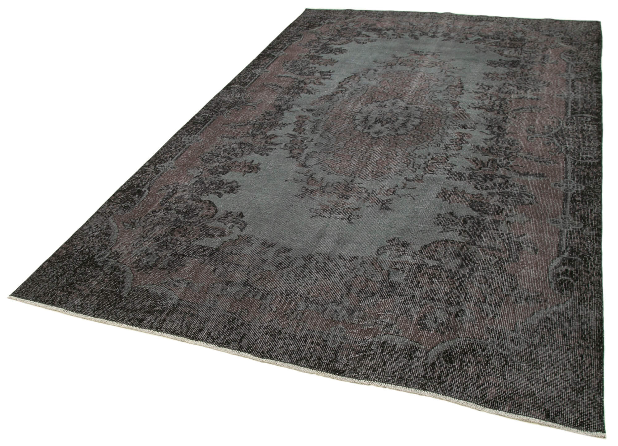 Rug N Carpet Overdyed Vintage Rectangle 6'2'' X 10'4'' Area Rug | Wayfair