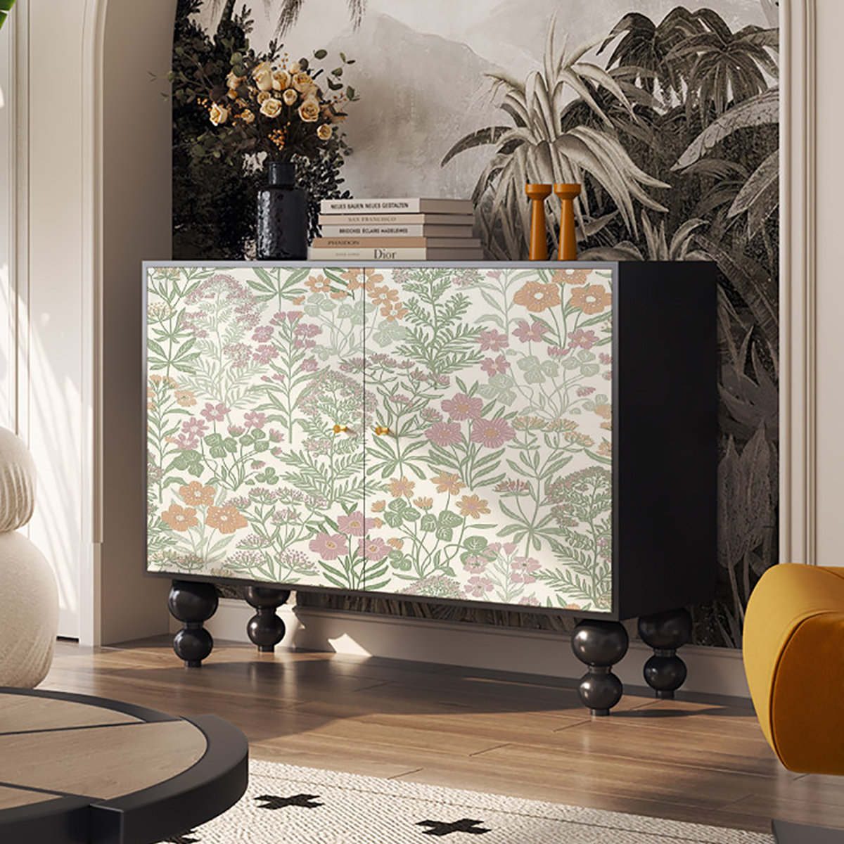 East Urban Home Living room universal decor storage cabinet | Wayfair