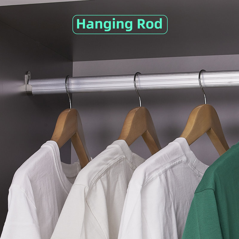 Mercer41 Sheani Solid + Manufactured Free Standing Wardrobe Closets ...