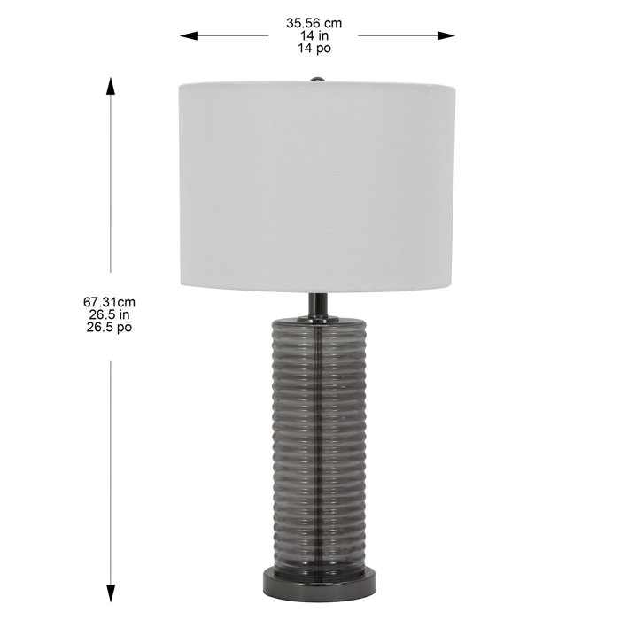 Red Barrel Studio® Rylie Glass Table Lamp & Reviews | Wayfair