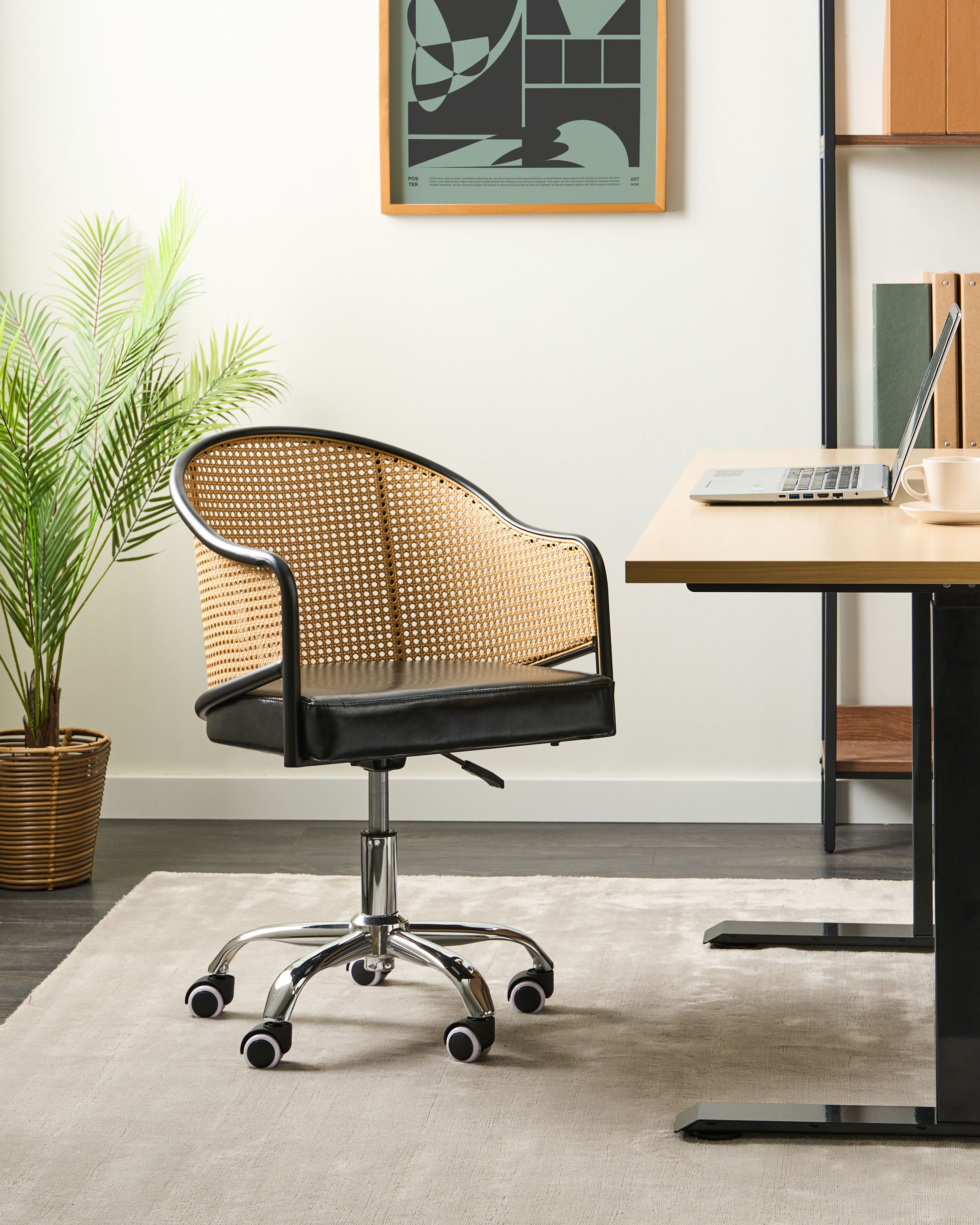 17 Stories Desk Chair REDDING Faux Leather | Wayfair.co.uk