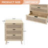 Bay Isle Home™ Jacquelyn Rattan Cabinet with 3 Drawers Dresser, Accent ...