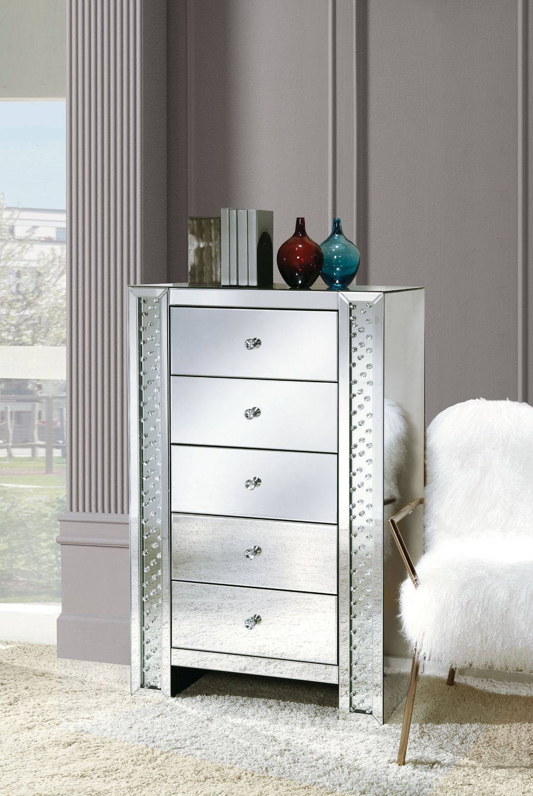 Everly Quinn Olyn 5 Drawer Chest | Wayfair