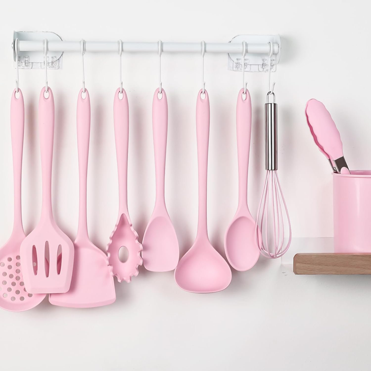 BLASIVE 10PCS Silicone Cooking Utensils Set Heat Resistant Kitchen ...