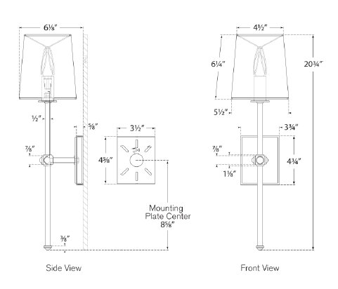 Visual Comfort Signature Julie Neill Lucia Medium Tail Sconce & Reviews ...