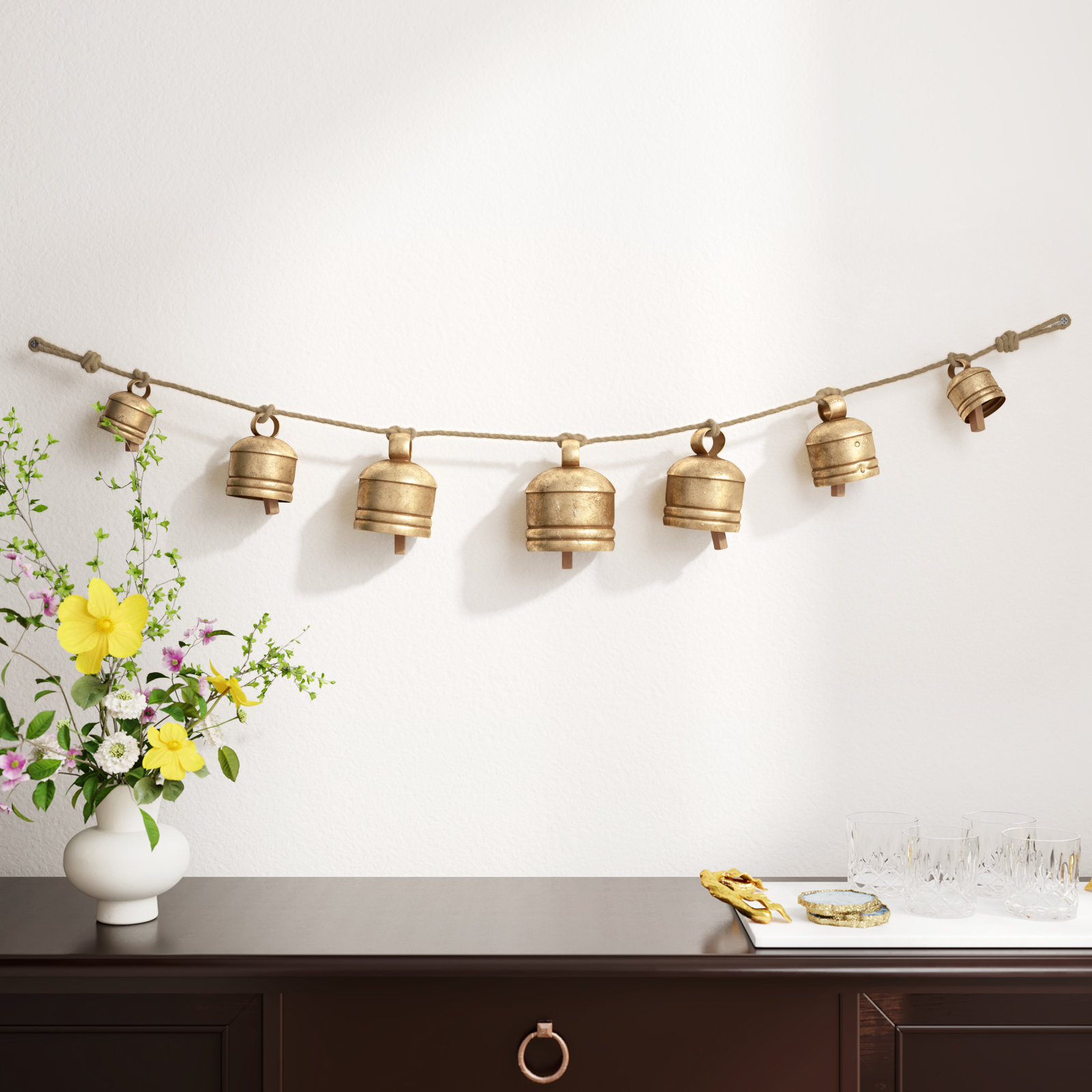 Kelly Clarkson Home Kristen Metal Horizontal Hanging Decorative Cow ...