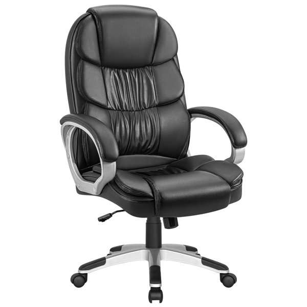 Symple Stuff Carleen Faux Leather Office Chair & Reviews | Wayfair