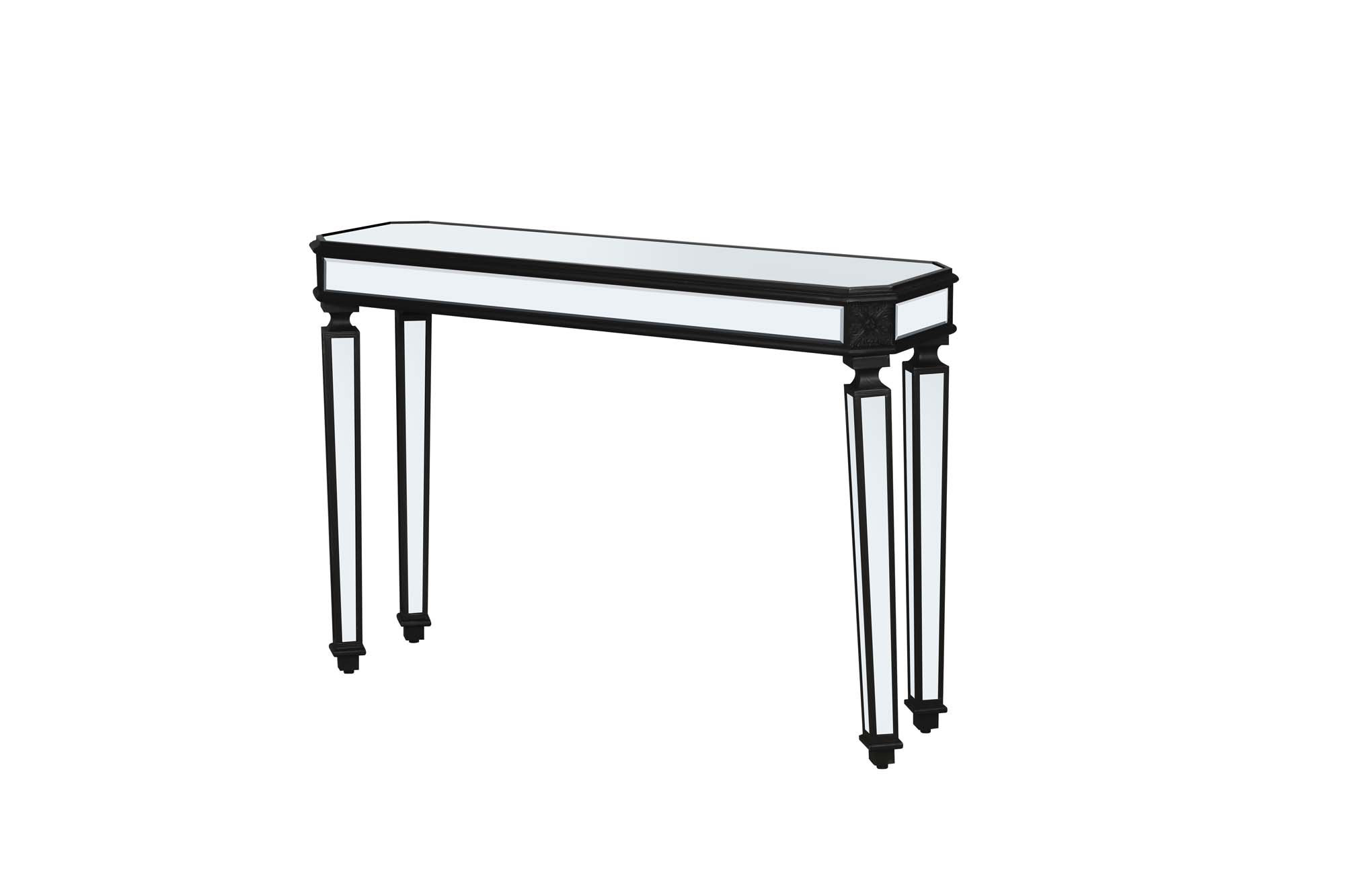 Ophelia & Co. Vintage Mirror Console Table With Wood Grain Carving ...