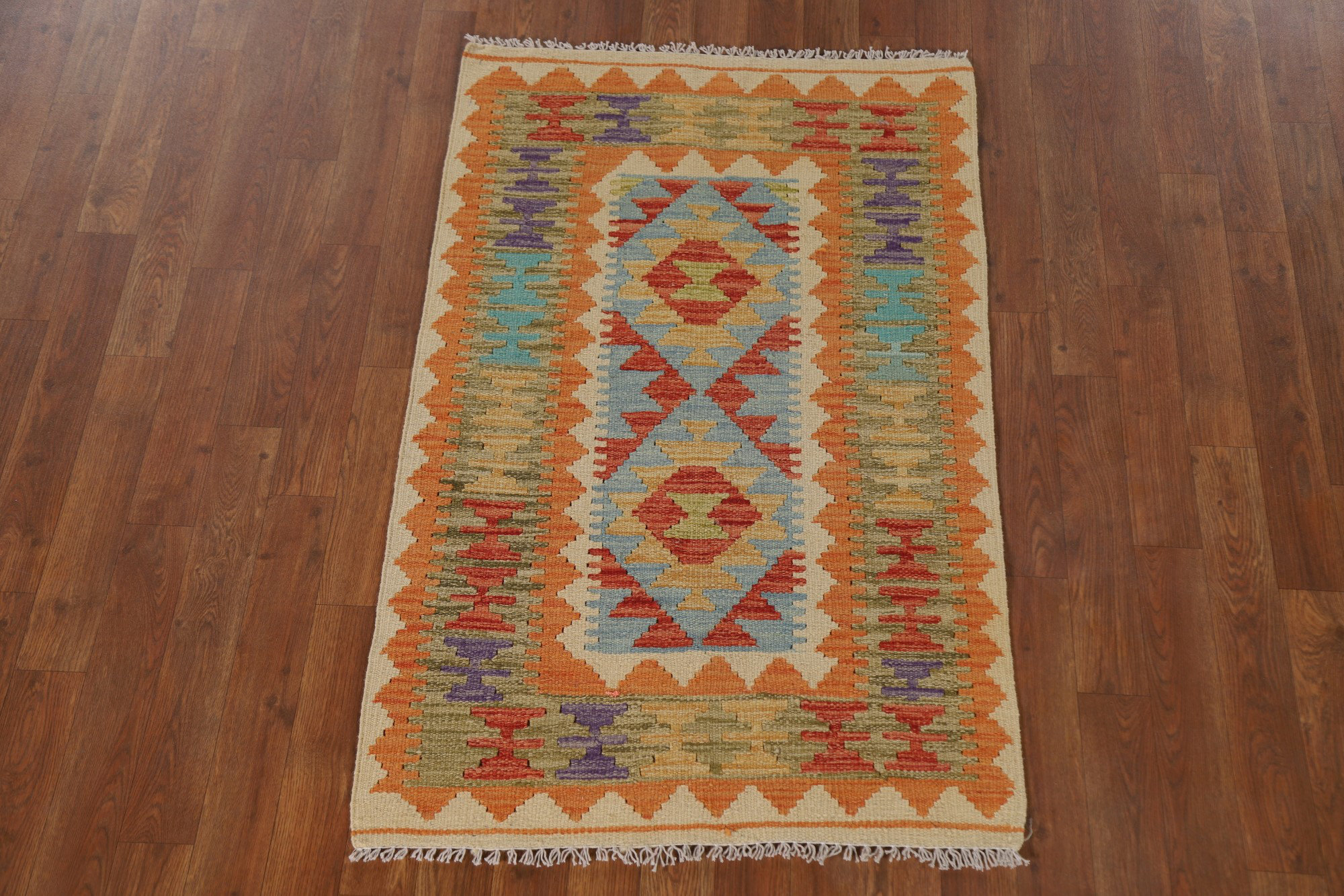 Dakota Fields Reversible Wool Kilim Oriental Rug 3x4 | Wayfair