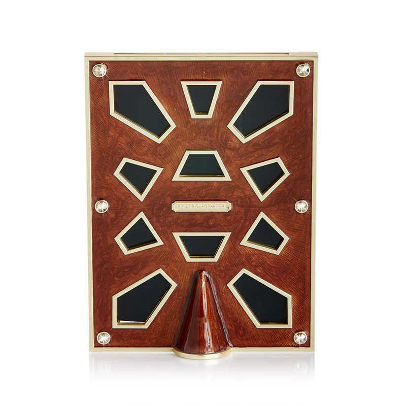 Jay Strongwater Leonard Leopard Spotted Pave Corner 4" x 6" Frame | Wayfair