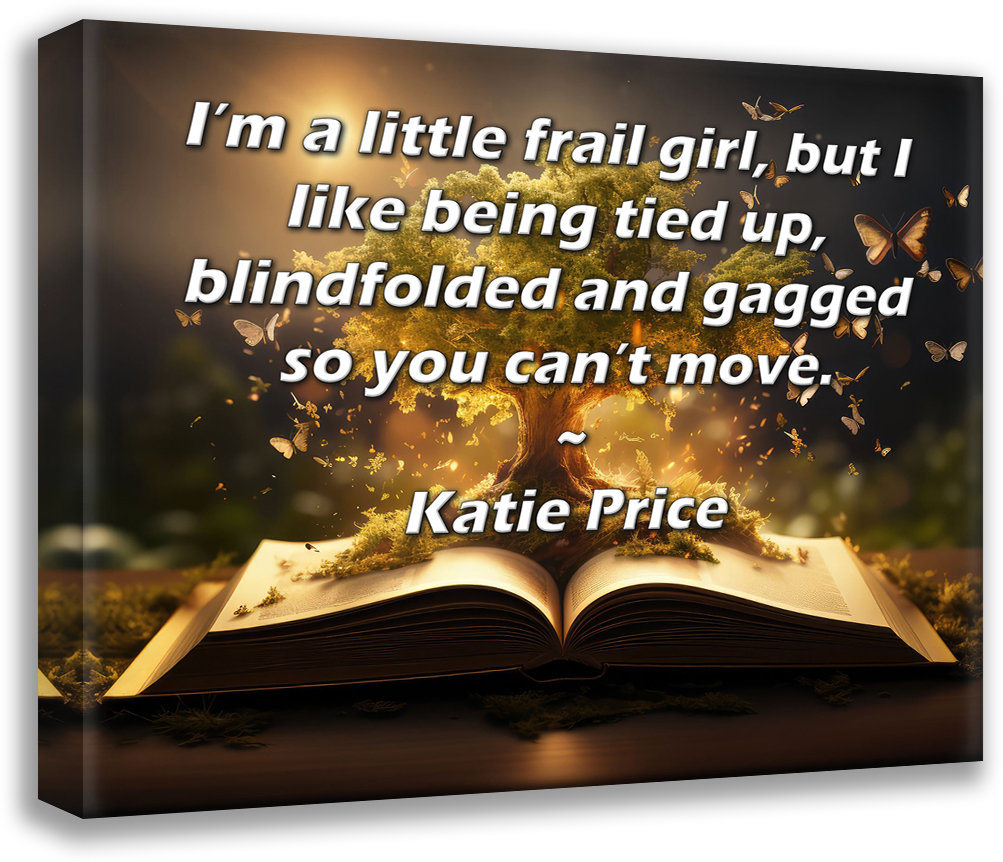 Trinx ArtsyQuotes Gallery Wrapped Canvas By Katie Price: "I’m a little ...