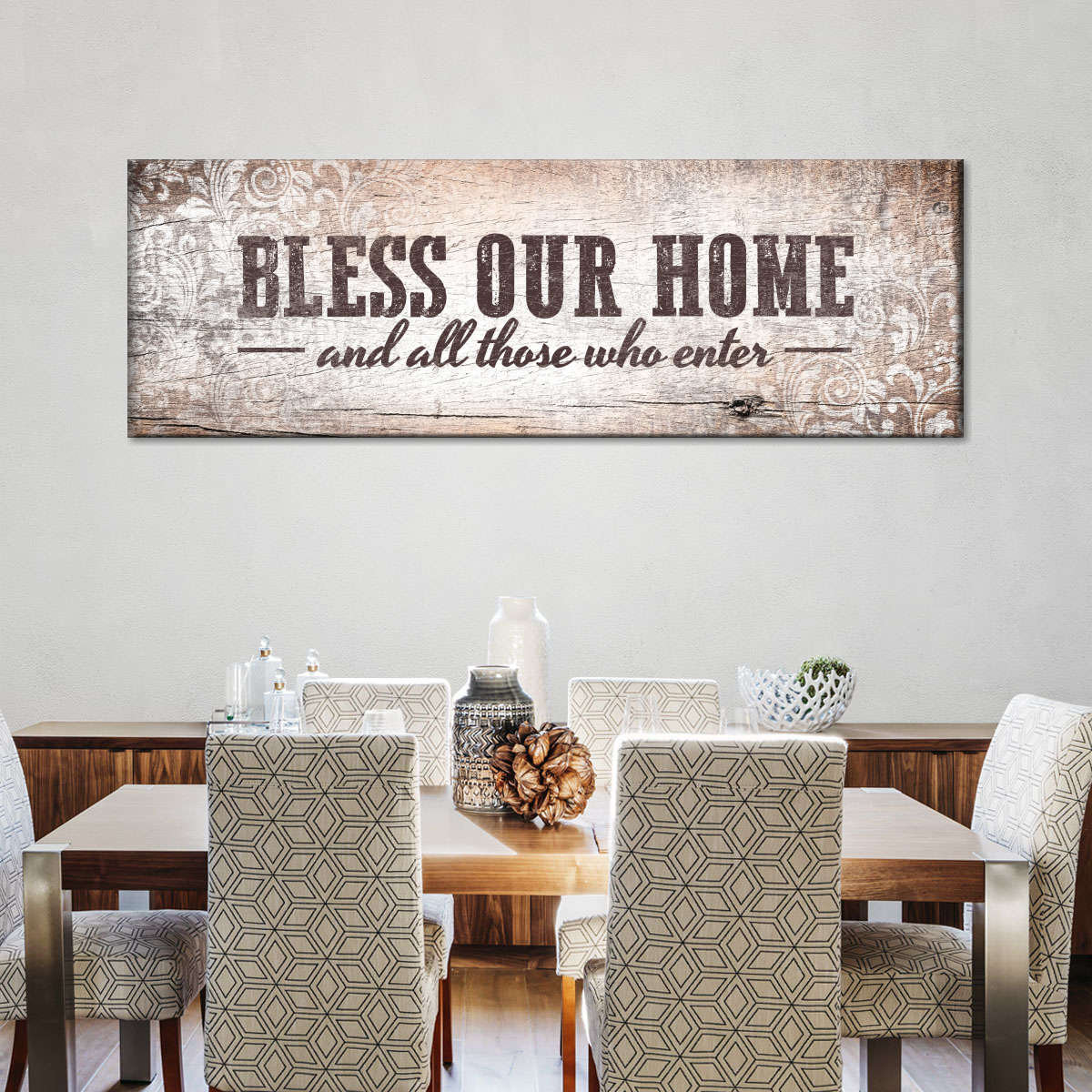 Elephant Stock Bless Our Home Typography Canvas Print - Wayfair Canada
