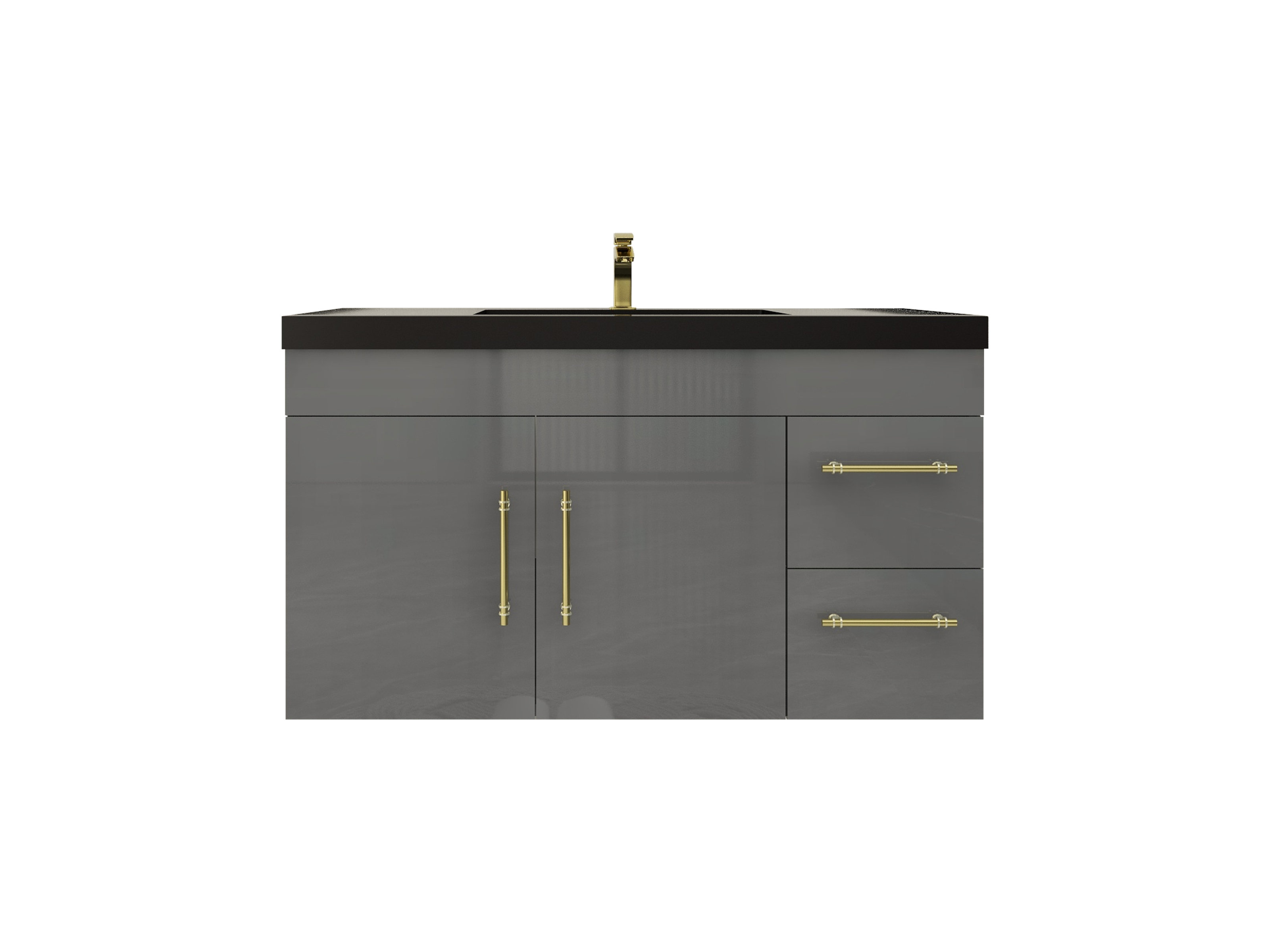 Mercer41 Ensemble de meuble-lavabo simple mural 42 po Campbel - Wayfair Canada