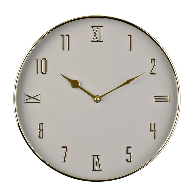 Fairmont Park Nikitas Glass Wall Clock | Wayfair.co.uk
