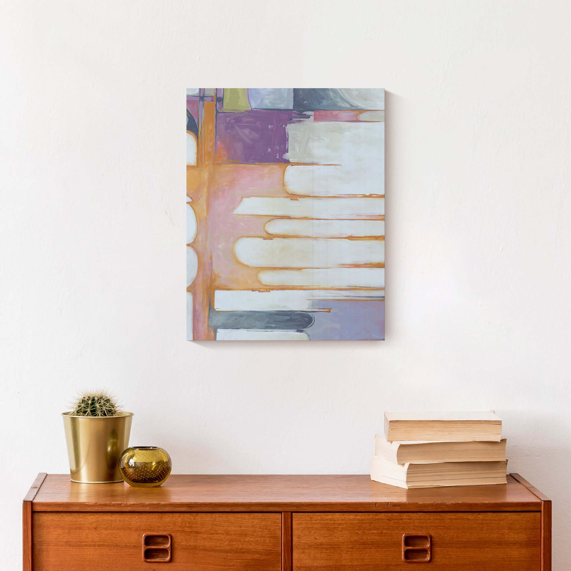 Wrought Studio Retro Abstract Print On Canvas | Wayfair