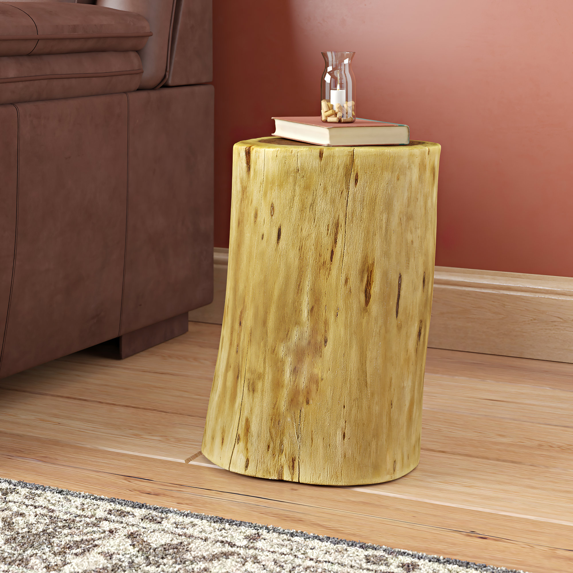 Union Rustic Wingfield Solid Wood Tree Stump End Table & Reviews | Wayfair