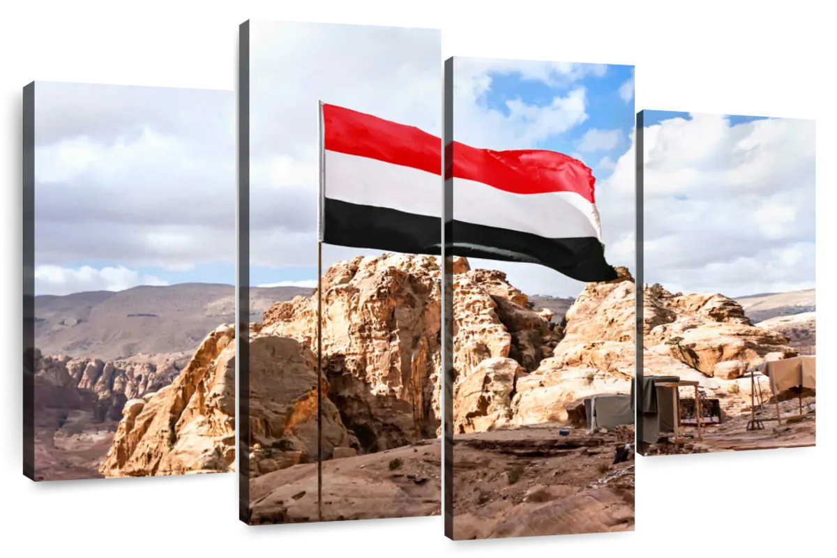 Ebern Designs Borges Mountaintop Yemen Flag | Wayfair
