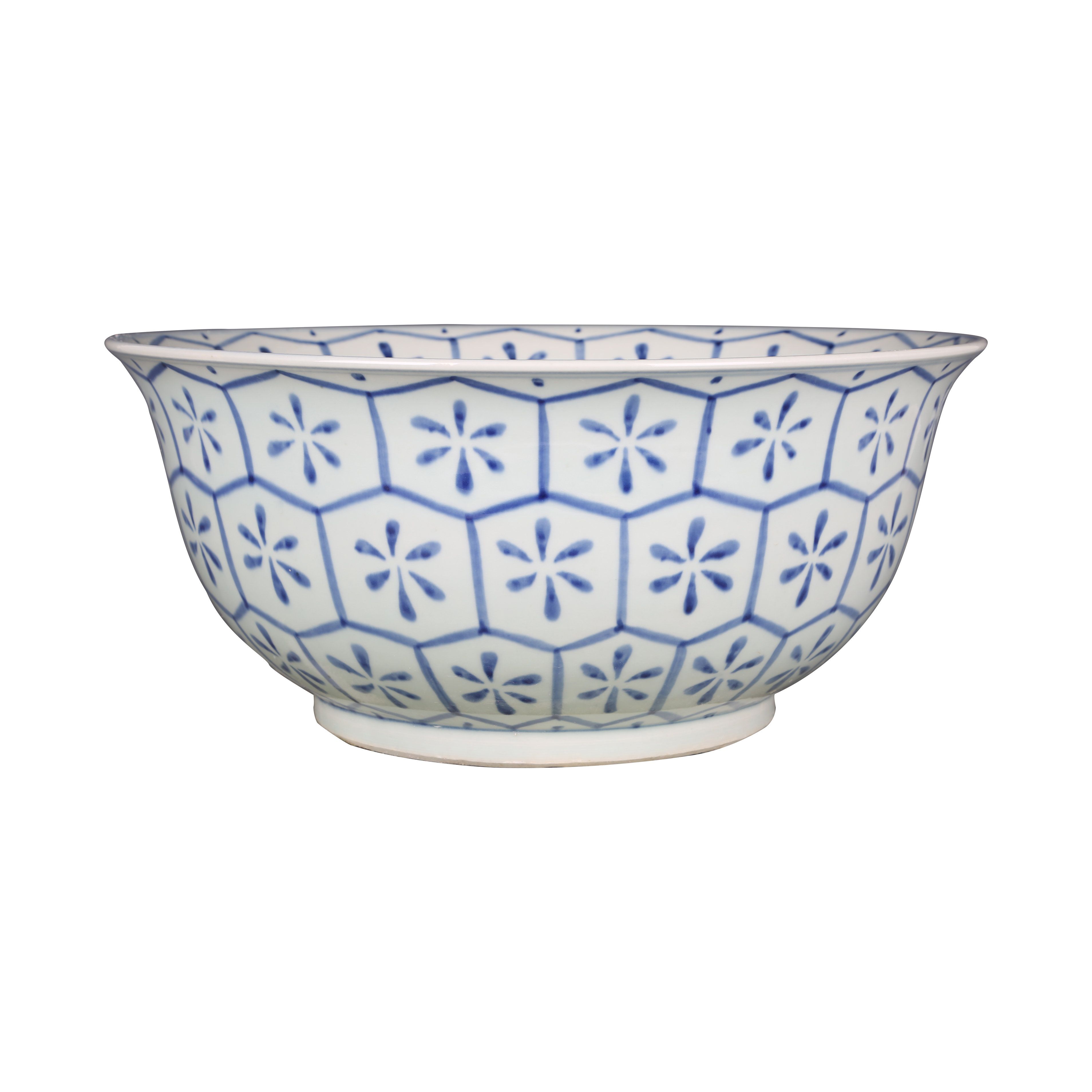 Legend of Asia Porcelain Traditional Decorative Bowl in White/Blue ...