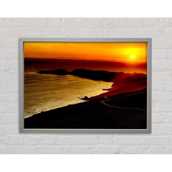 Highland Dunes San Francisco Sunset Framed Print | Wayfair.co.uk