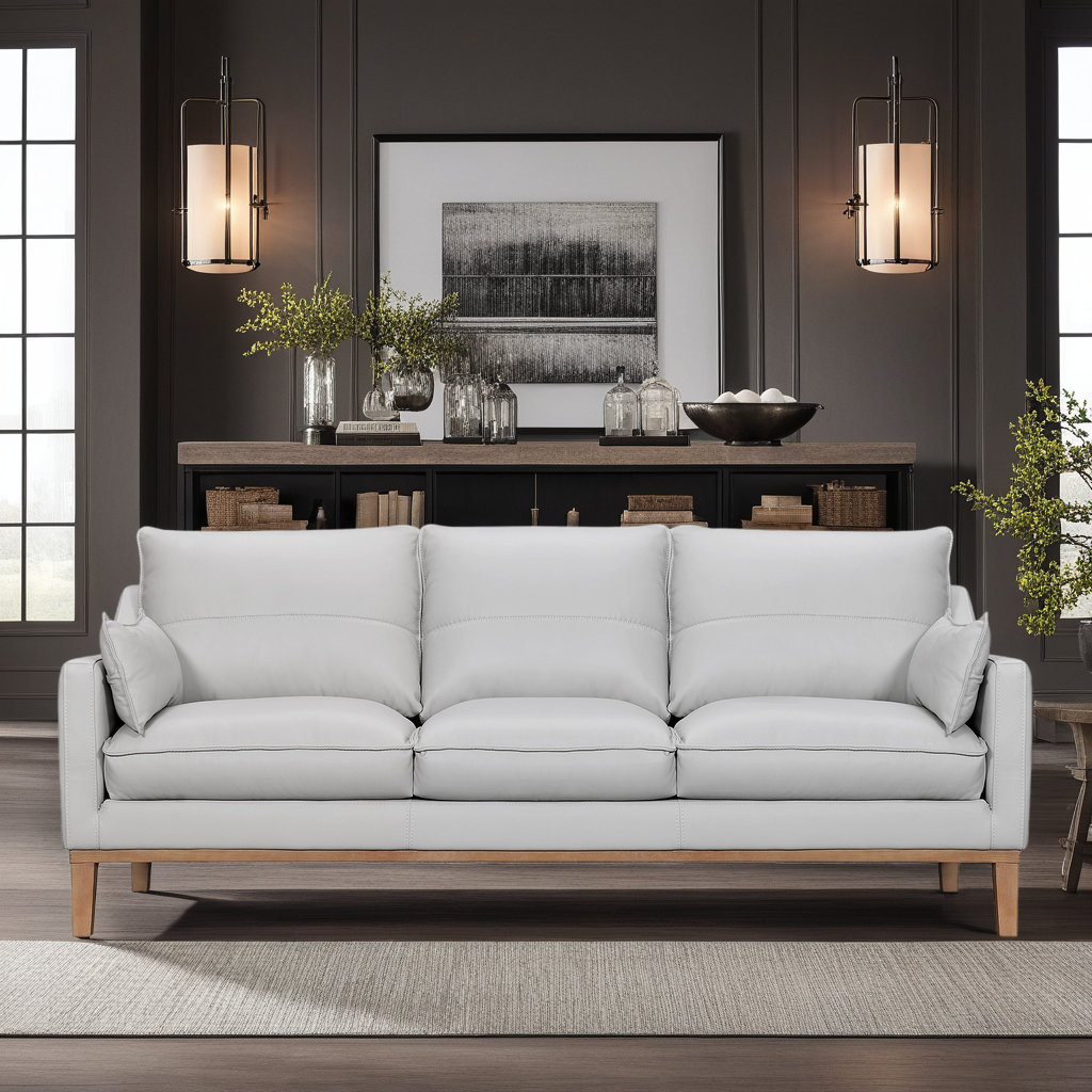 Hokku Designs Khyden 87'' Recessed Arms Sofa | Wayfair