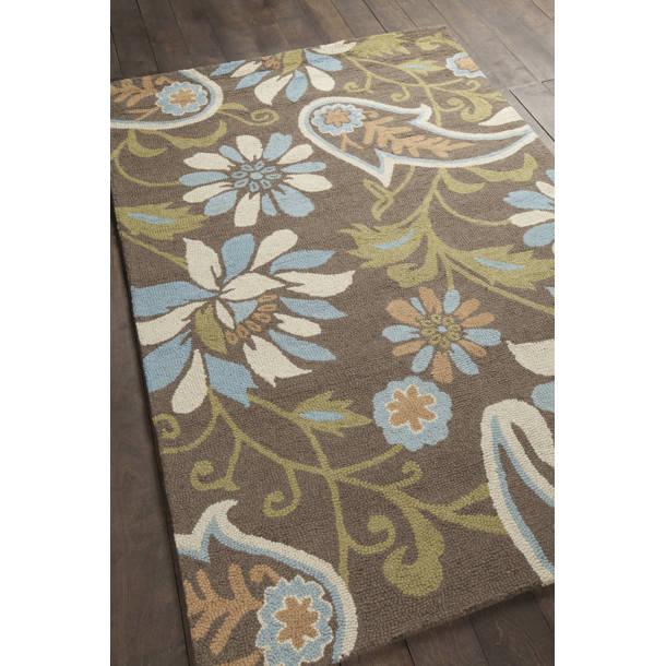 Red Barrel Studio® Medford Wool Floral Rug | Wayfair