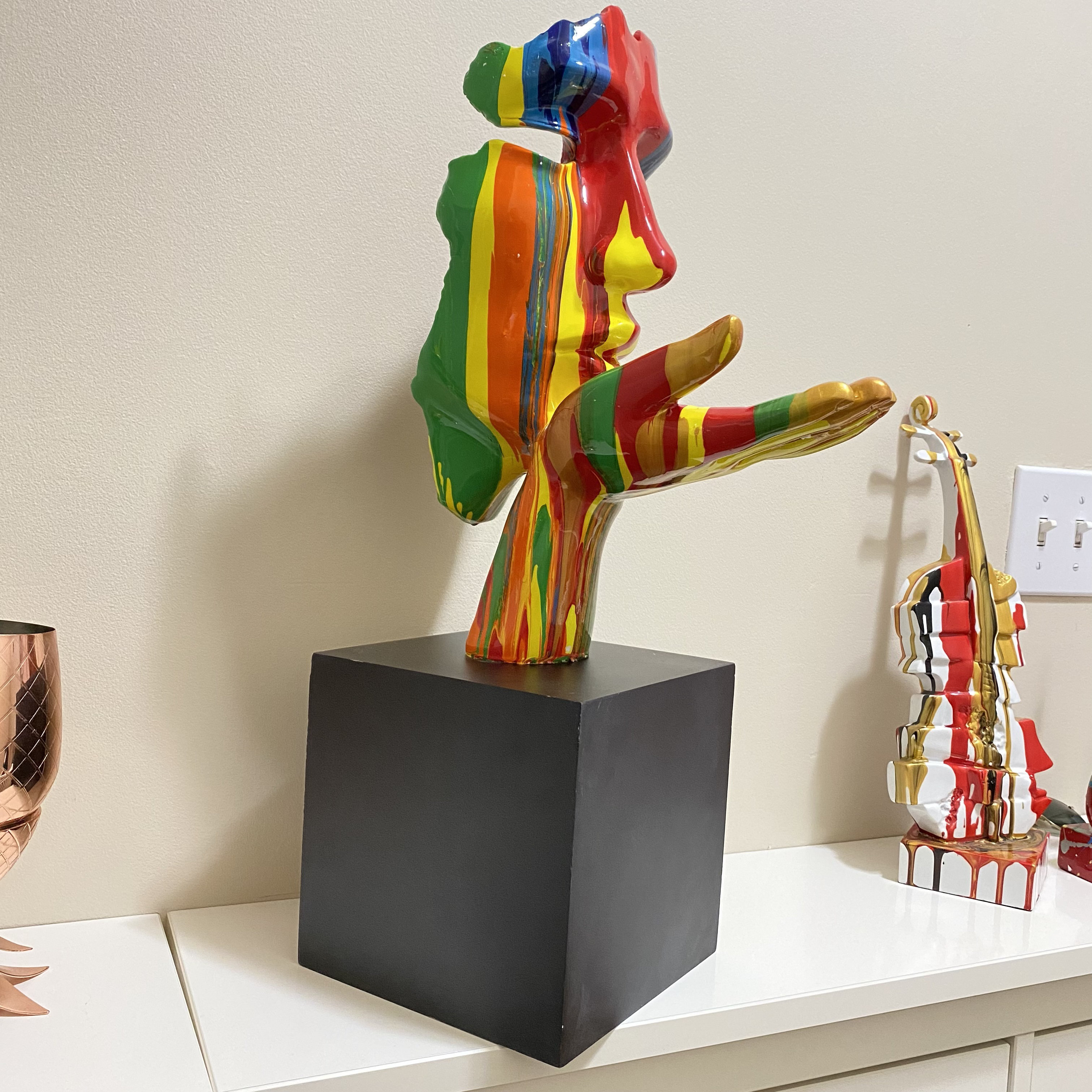 The Gears Clock Resin Human Model Face Abstract Bust - Wayfair Canada