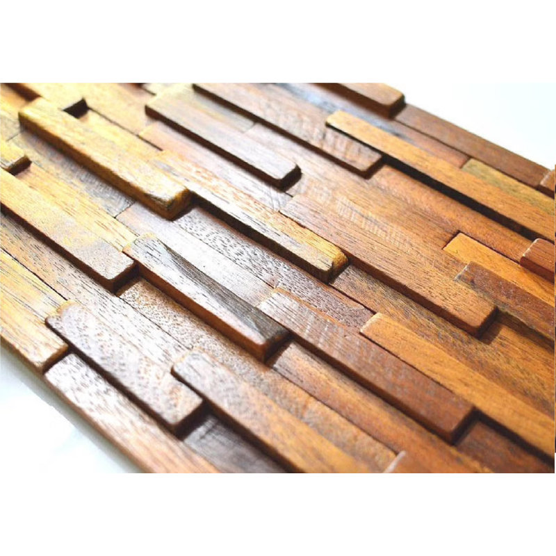 Union Rustic Harthe Reclaimed30 cm x 30 cm Wood Look Tile in Brown ...