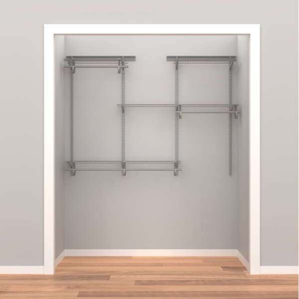 ClosetMaid ShelfTrack 48" W - 72" W Closet System Starter Kit & Reviews ...