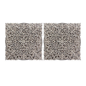 Bungalow Rose Carved Out Wood Panel Wall Décor | Wayfair