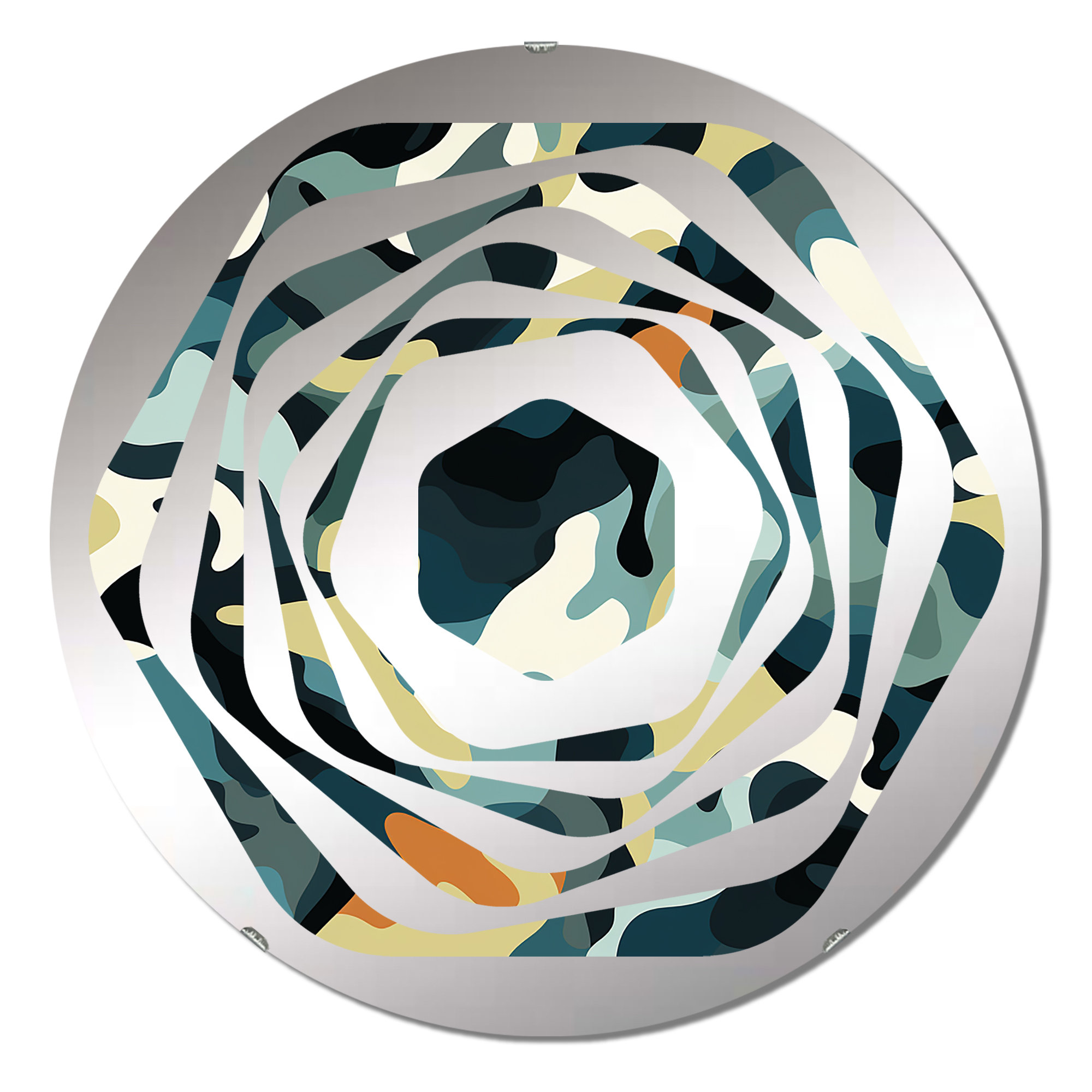 Design Art Industrial Edge Surf Imagery - Amorphe Decorative Mirror ...