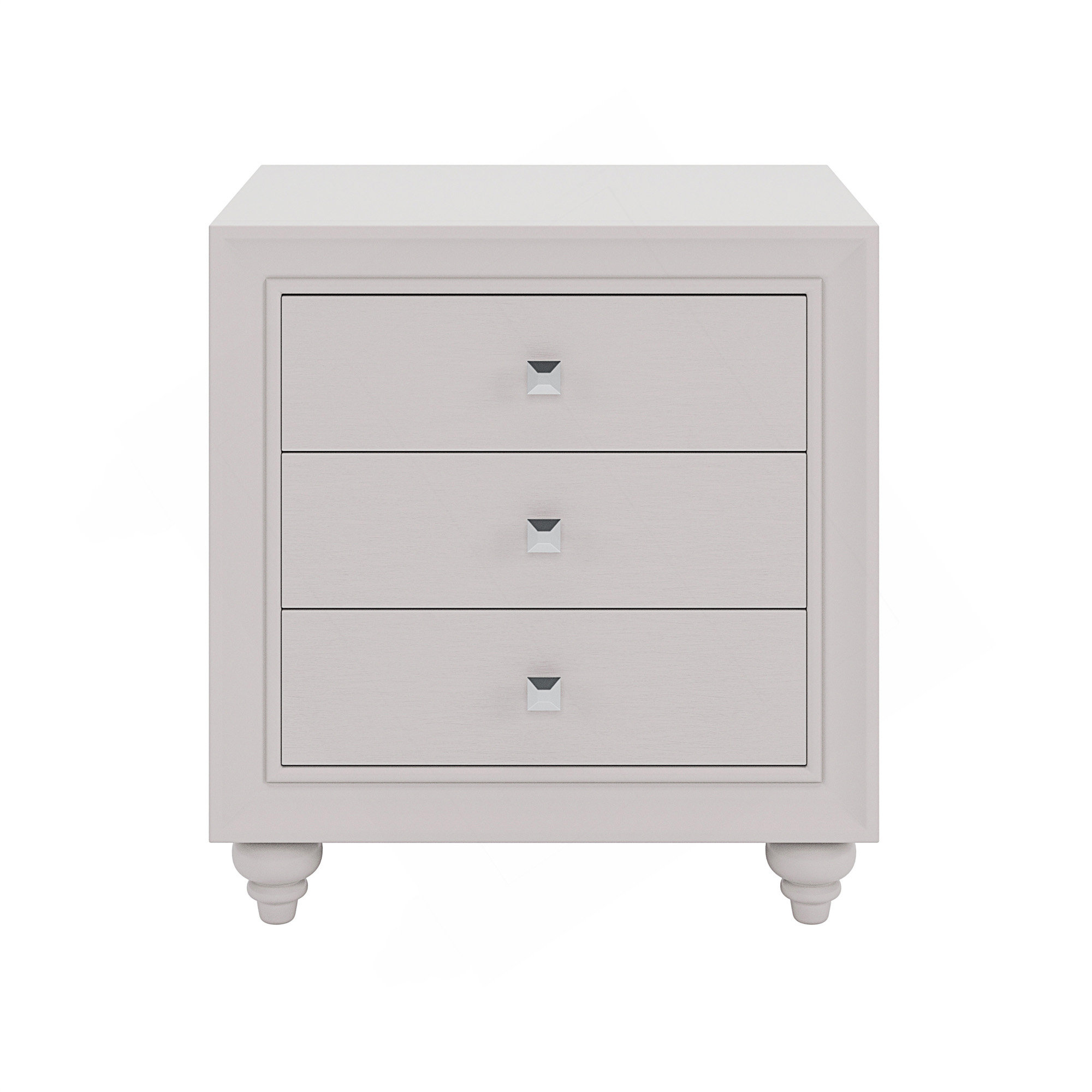 Wrought Studio™ Modern Style Nightstand With 3 Drawers, Bed Side Table ...