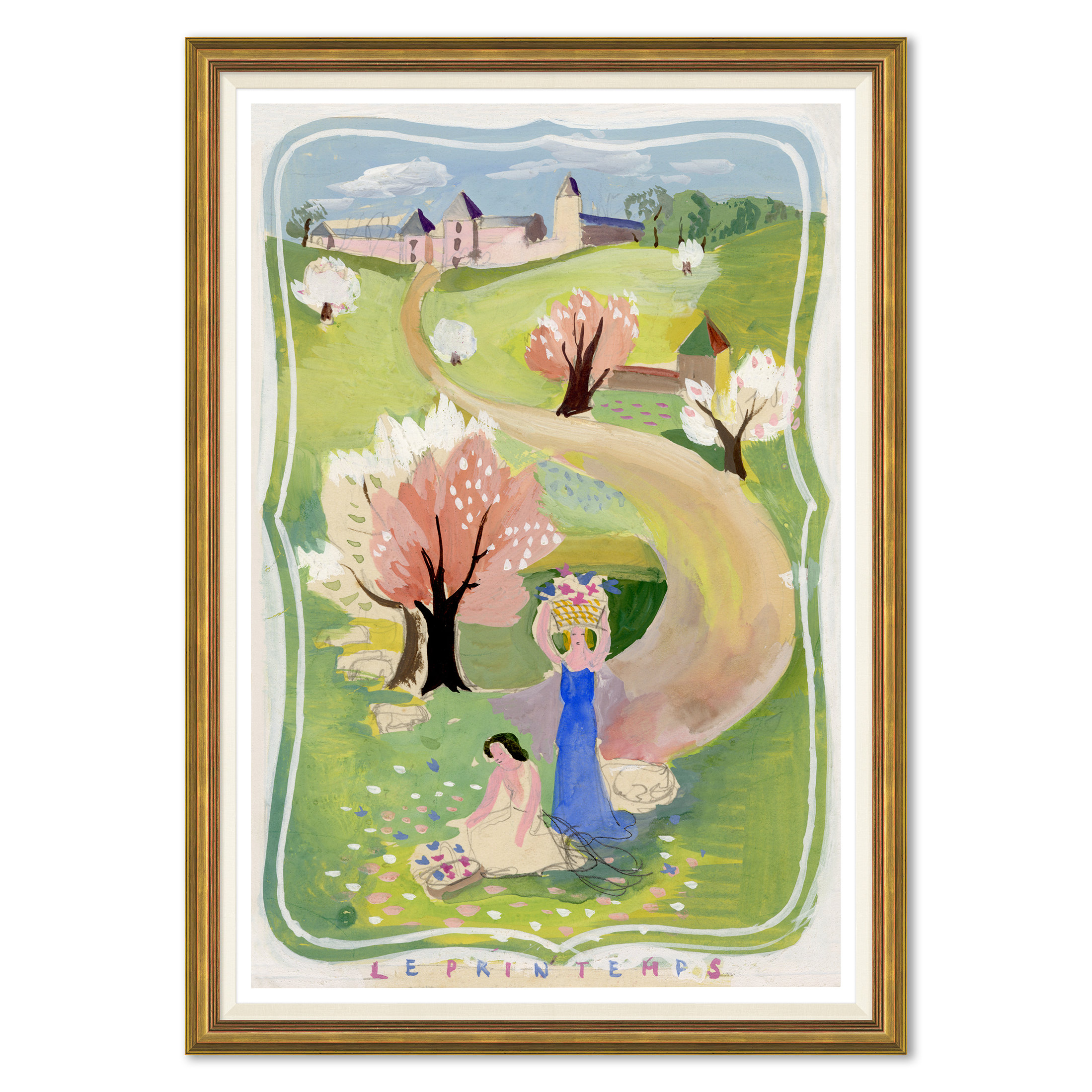 Soicher Marin Le Printemp - Picture Frame Painting on Paper | Wayfair