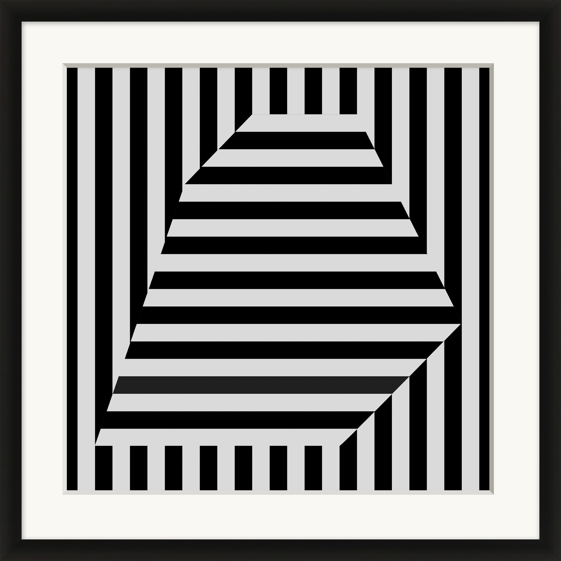 Wendover Art Group White Stripes " White Stripes 11 " - Wayfair Canada