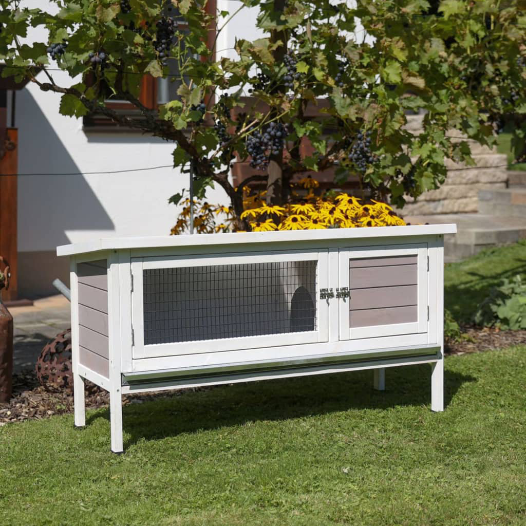 One Allium Way Kerbl Rodent Cabin White Wood, Bitumen, Plastic 45.7 In ...