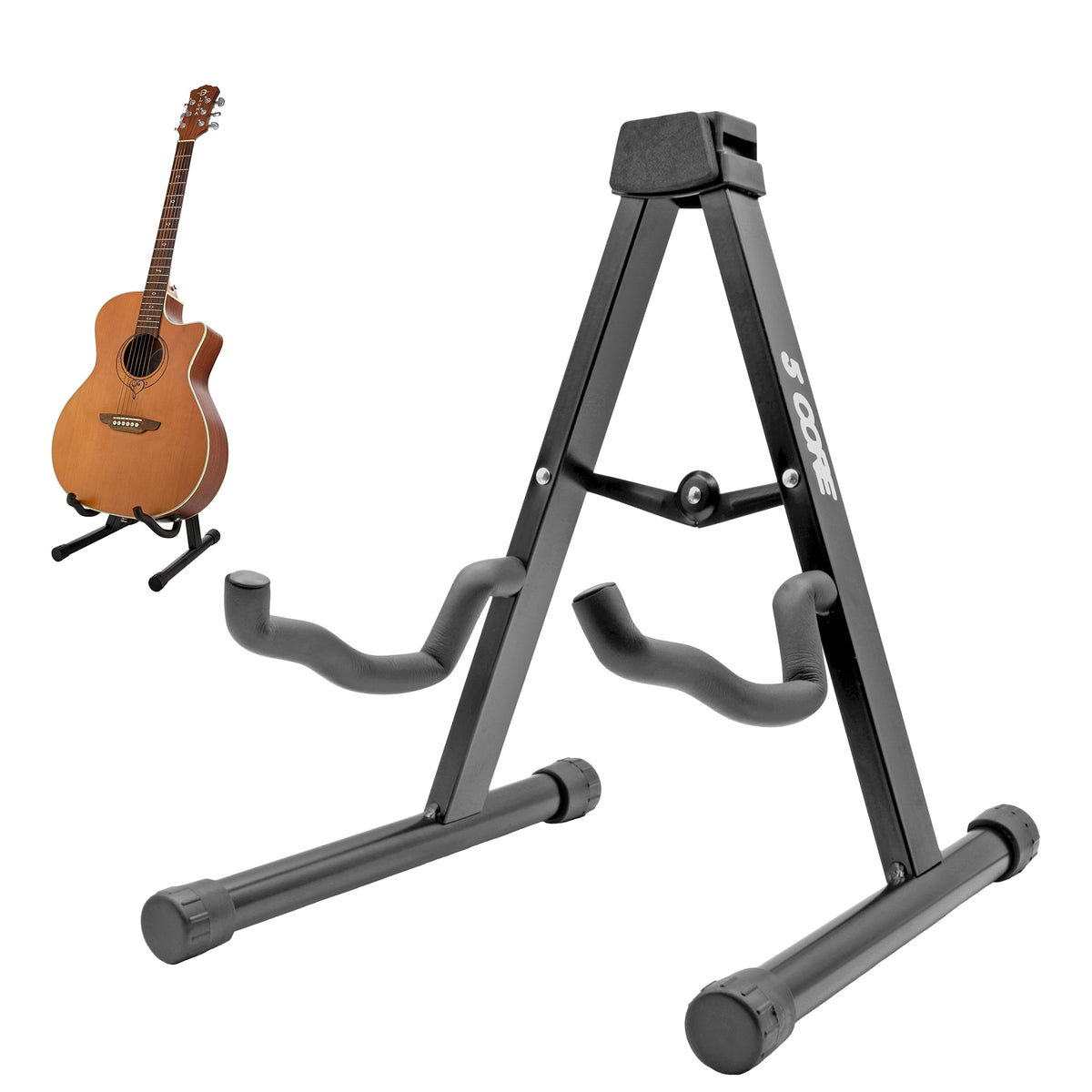 WFX Utility™ 5 Core Guitar Stand Floor Adjustable Heavy Duty A Frame ...