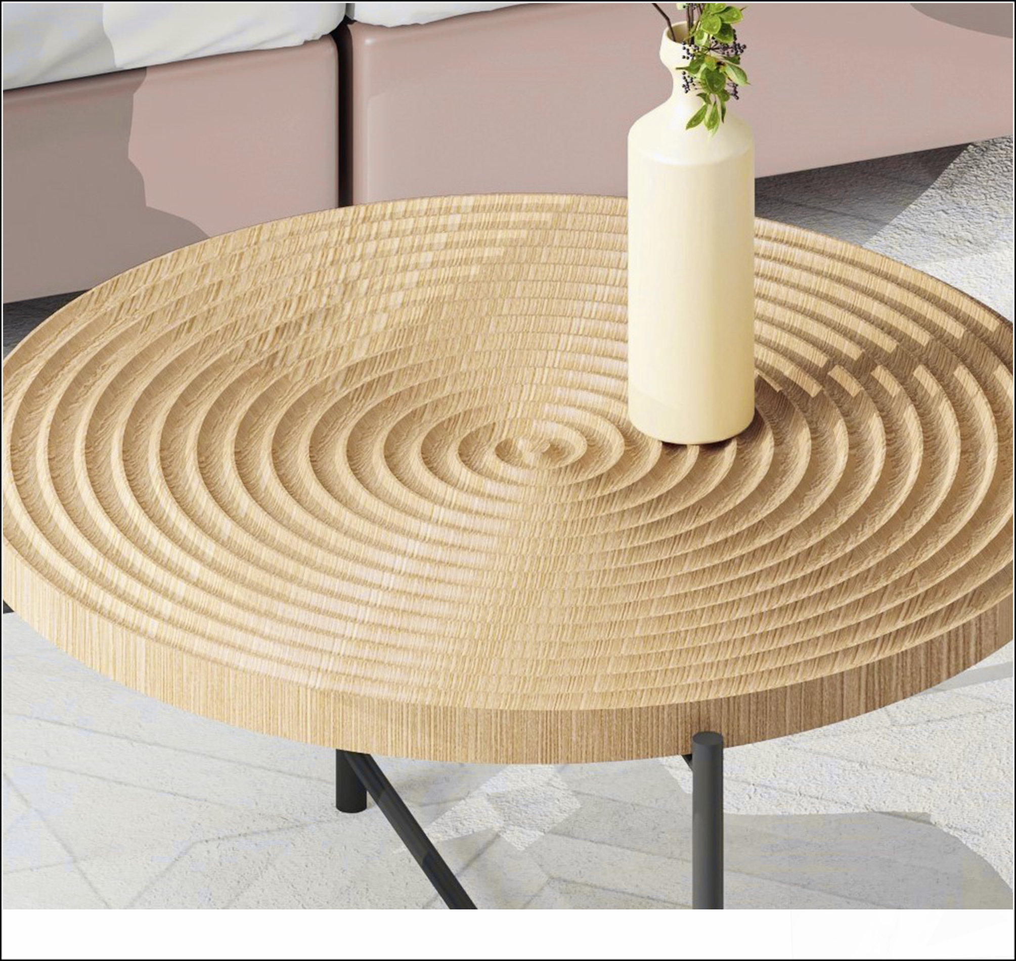 17 Stories 2-Piece Coffee and End Table Set – Waterproof MDF with PVC ...