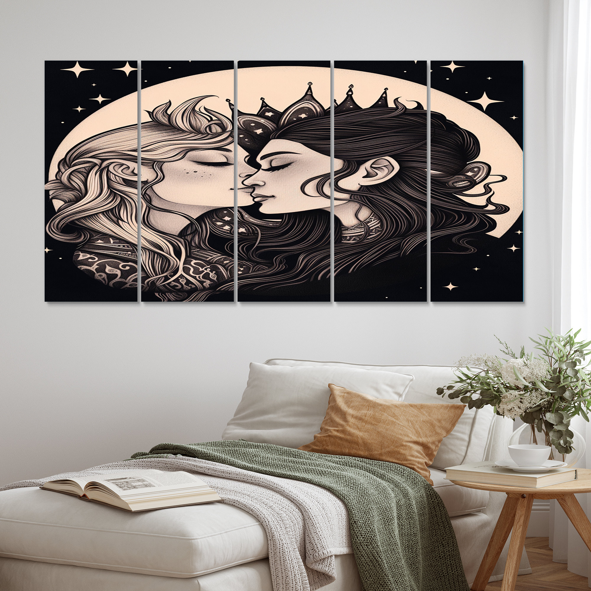 Lark Manor™ Twin Flame Love Story Tender Couple VIII - Couple Wall Art ...