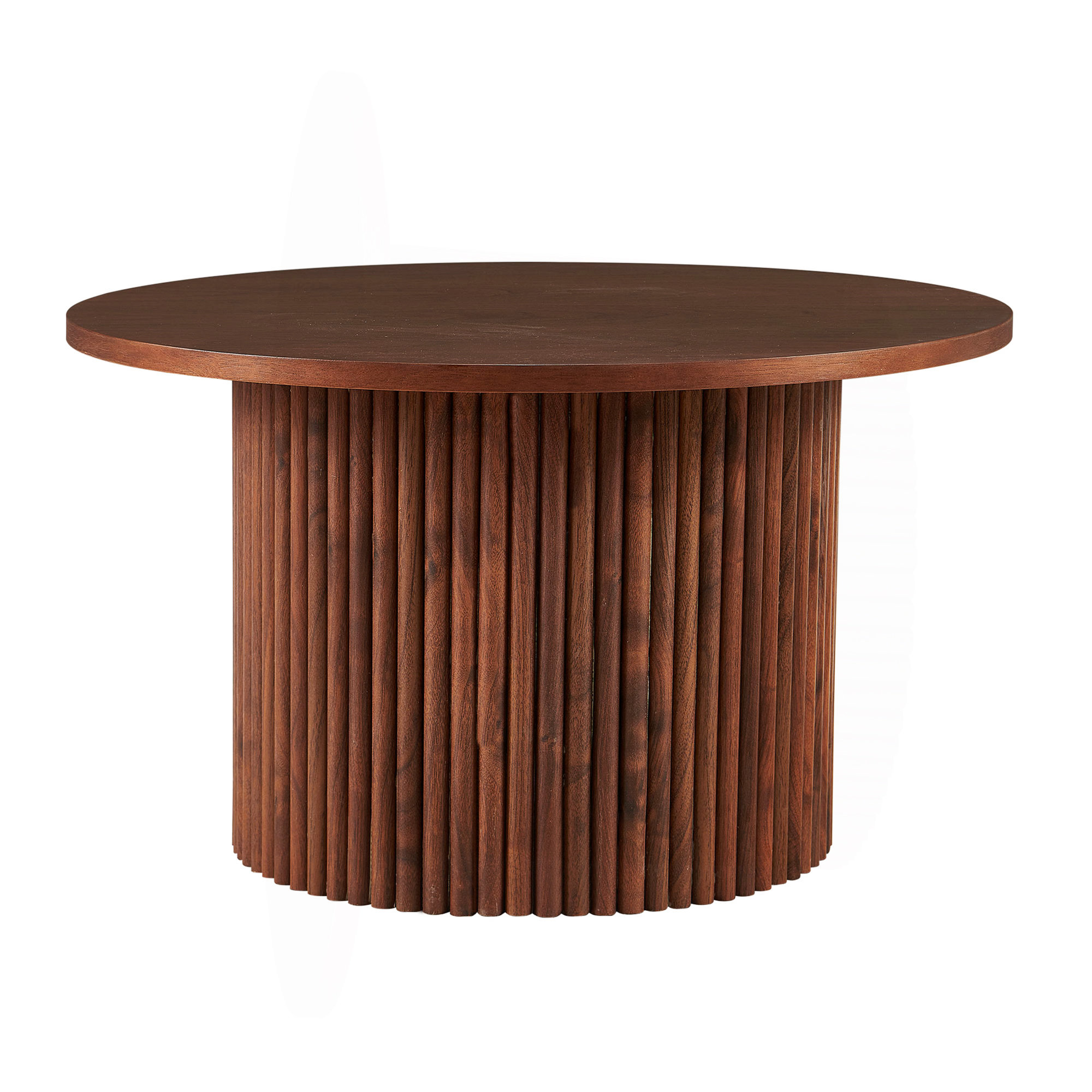Latitude Run® Wood Veneer Tabletop 27.56 Inch Round Coffee Table | Wayfair